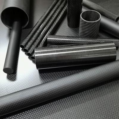 China Flexibility 100% Real Carbon Tubes 3K Wrapped Carbon Fiber Composite Tube for sale