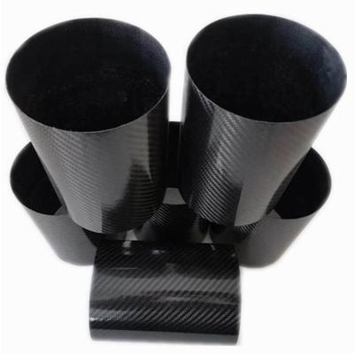 China Professional Lightweight Custom Thickness 3K Large Diameter Carbon Fiber Tube for sale