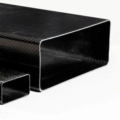 China High Strength Radiation Resistant 3K Customized Size Carbon Fiber Rectangular Tube for sale