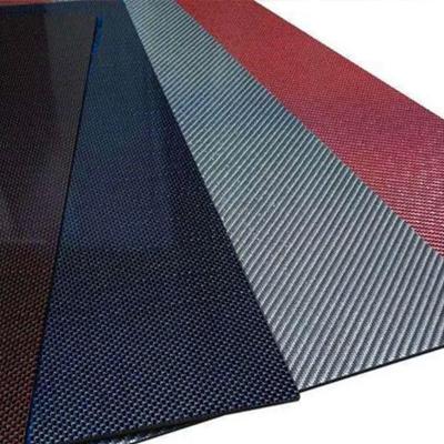 China Super Light & High Stiffness Anti UV Lightweight Colored Carbon Fiber Plate for sale