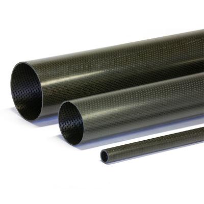 China Lightweight and Versatile Carbon Fiber Tube with 3K Twill Plain Weave and UV Resistance for sale