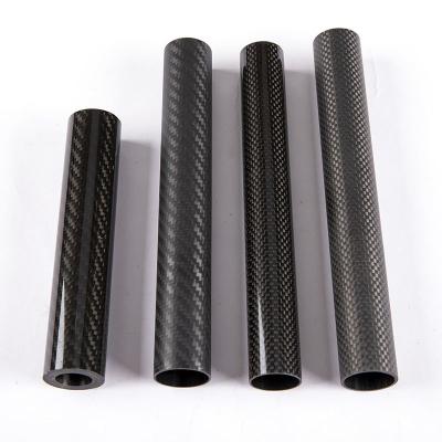 China Custom 3K Twill Matte Carbon Fiber Tube High Modulus Lightweight Carbon Tubes for sale