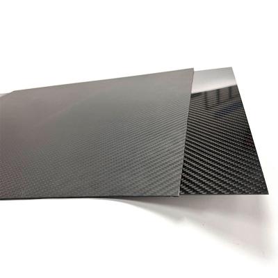 China Twill Matte Plain Glossy Customize Size 3K 100% Full Carbon Fiber Plate for sale