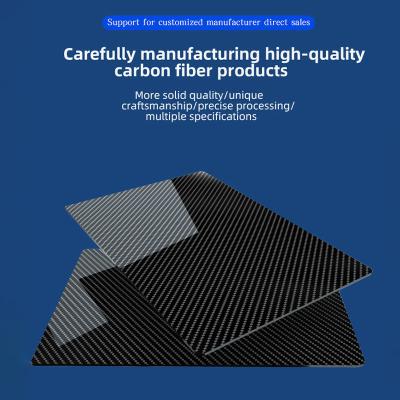 China Good Flatness Double Sided High Strength 100% 3K Carbon Fibre Sheet for sale