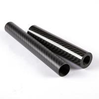 China High Bend Strength And Stiffness Carbon Fiber Twill Roll Wrapped Tubing for sale