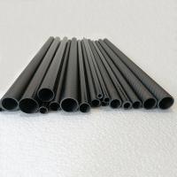 China High Strength Carbon Tube Woven Finish Roll Wrapped Tube 30x28 1000mm for sale