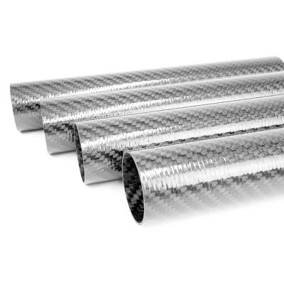 China Carbon Fiber Tube - 8mm x 6mm x 500mm - Twill Weave, Glossy Surface for sale