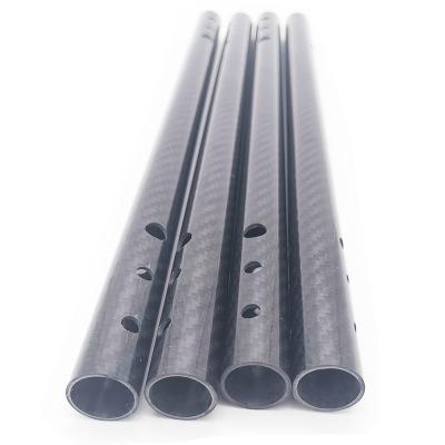 China High-Strength Composite Tube - 100% 3K Carbon Fiber Round Tube for sale