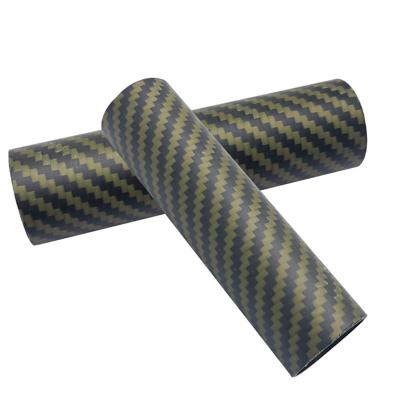 China Low Thermal Conductivity 2×2 Twill Fabric Woven Finish Carbon Fiber Tube for sale