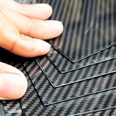 China Customized 0.2-10mm Carbon Fiber Sheet Custom Carbon Fiber Plates for sale
