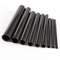 China High Glossy Carbon Fibre Roll Wrap Tube 25mmX23mm X1000/1850mm for sale