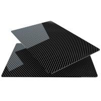 China T300 3K 100% Full Carbon Fiber Sheet Twill Glossy Forged Plate Customized Size and Thickness for sale