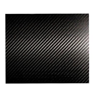 China T300 3K 100% Full Carbon Fiber Sheet Twill Glossy Forged Plate Customized Size And Thickness for sale