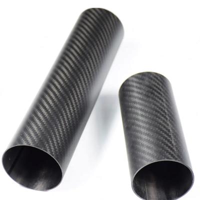 China Full Carbon Fiber Matte Pipes 100% Carbon Fiber Tube Pipe Customize Sizes for sale