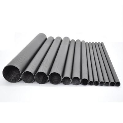 China High Tensile Carbon Fiber Round Tube Filament Winding Carbon Fiber Tube for sale