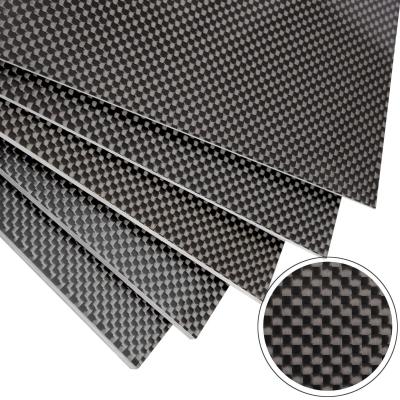 China High Quality Materials 100% 3K Plain Matte Carbon Fiber Plate High Gloss for sale