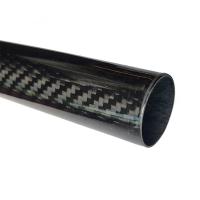 China High-Strength 3K 2×2 Twill Fabric 1'' X 1.070'' Carbon Fiber Tube 72″ Length for sale