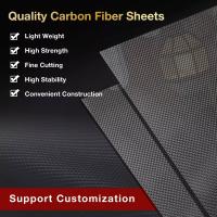 China 100% Carbon Fiber Sheet Laminate Carbon Fiber Board 0.5-6 MM Thickness for sale