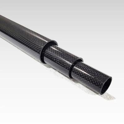 China Ultra-Light and Strong Carbon Fiber Telescopic Tube - Winding Surface / Ground / Painted for sale