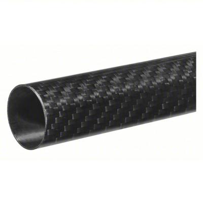 China Standard Carbon Fiber Round Tube Opaque Black 7/8 In Inside Dia, 1 In Outside Dia 0°F To 180°F for sale
