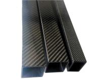 China High Crushing Strength And Stiffness Lightweight 100% 3K Carbon Fiber Square Tubes for sale