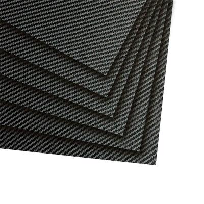 China Good Stability 100% Carbon Fiber Sheet Laminate Plate Panel 3K Twill Matte Finish for sale