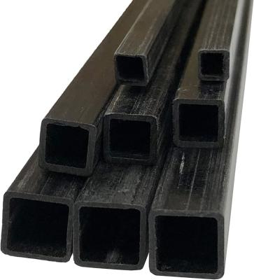 China 8mm X 8mm x 1000mm Pultruded 3K Carbon Fiber Square Tube  Black Matte Finish for sale