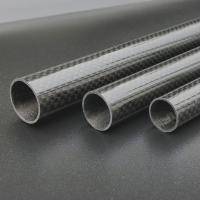 China High Grade Flexural Strenght Wrapped Prepreg Carbon Fibre Tube 18.0x16.0 X 1000 Mm CFRP for sale