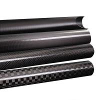 China UV-Resistant Carbon Fiber 3K Matte Twill Tube 40X37mm 1000mm Long High Corrosion Resistance for sale