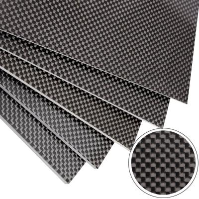 China 400X500MM 100% 3K Carbon Fiber Plate Panel Board 0.5-4MM Thickness Sheet for sale