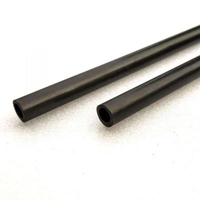 China High Stiffness 4x2x1000mm CF Tube Carbon Fiber / Pultruded Carbon Fiber Tube for sale