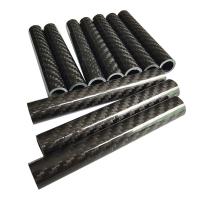China 500mm 19.6 Inches 28mm X 30mm X 500mm 100% Pure Tube With Carbon Fiber for sale