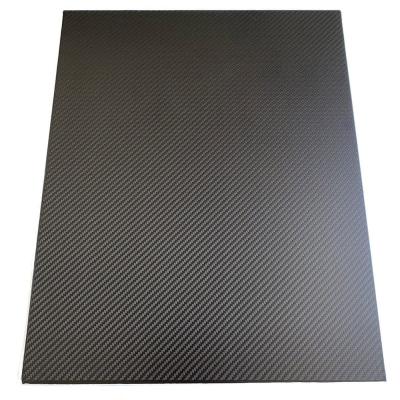 China 3K Rolled Carbon Fiber Sheets Board Plates: Black Gloss Plain Weave for sale