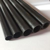 China Extremely High Strength Carbon Fiber Round Tube 15MM OD X 13MM ID X 400MM L for sale