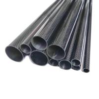 China Super Light & High Stiffness 30mm - 27mm Roll Wrapped Carbon Fibre Tube for sale