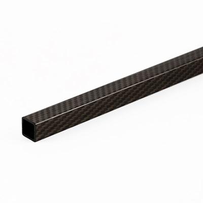 China Length 600mm 3K Full Carbon Fiber Square Tube Gloss Matt Surface for sale