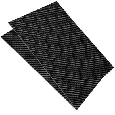 China 400X500X3MM 100% 3K Cross Grain Carbon Fiber Sheet Laminate Plate Panel 3mm Thickness for sale