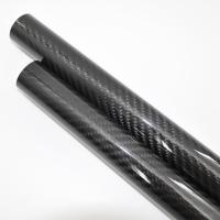 China Low Weight 3K Carbon Fiber Roll Wrapped Twill Tube 3