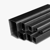 China Highly Corrosion Resistance 100% 3K Carbon Fiber Square Tubes for sale