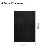 China 400*200*0.5mm Carbon Fiber Strengthened Material 100% 3K Carbon Fiber Panel for sale