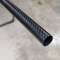 China 14x12x1000mm 3K CF Tube Carbon Fiber / Lightweight Fibre Tube 3K Roll Wrapped for sale