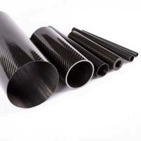 China Roll Wrapped 3K Carbon Fiber Tube 14/16/18/20/25mm Matte / Glossy 1mm/2mm Wall Thickness for sale