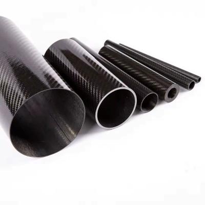 China Roll Wrapped 3K Carbon Fiber Tube 14/16/18/20/25mm Matte / Glossy 1mm/2mm Wall Thickness for sale