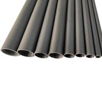 China 3K Carbon Fiber Tube Plain Matte Length 1000mm Wall Thickness 1mm High Strength Full Carbon Fiber Tube for sale