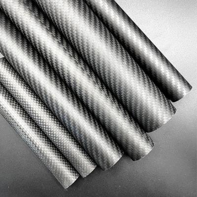 China Roll Wrapping 3K Carbon Fiber Weave Tube Wear & Corrosion Resistant for sale