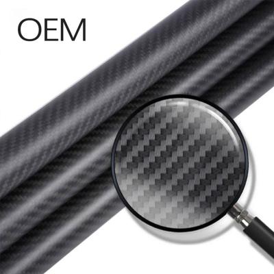 China 100% 3K Lightweight Carbon Fiber Tube Low Mass And High Structural Strength for sale