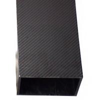China Glossy / Semi / Matte Carbon Fiber Square Rectangular Octagonal Shaped Tube 30x20mm for sale