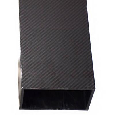 China Glossy / Semi / Matte Carbon Fiber Square Rectangular Octagonal Shaped Tube 30x20mm for sale