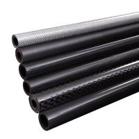China Customized 3K Weave Carbon Fiber Tube 8mm OD 6mm ID Glossy Finish Black or Customized for sale