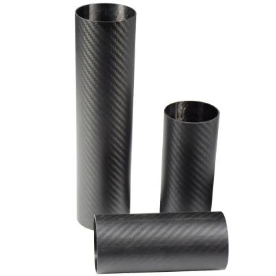 China 3K Plain / Twill Carbon Fiber Tube for Strength and Light Weight for sale
